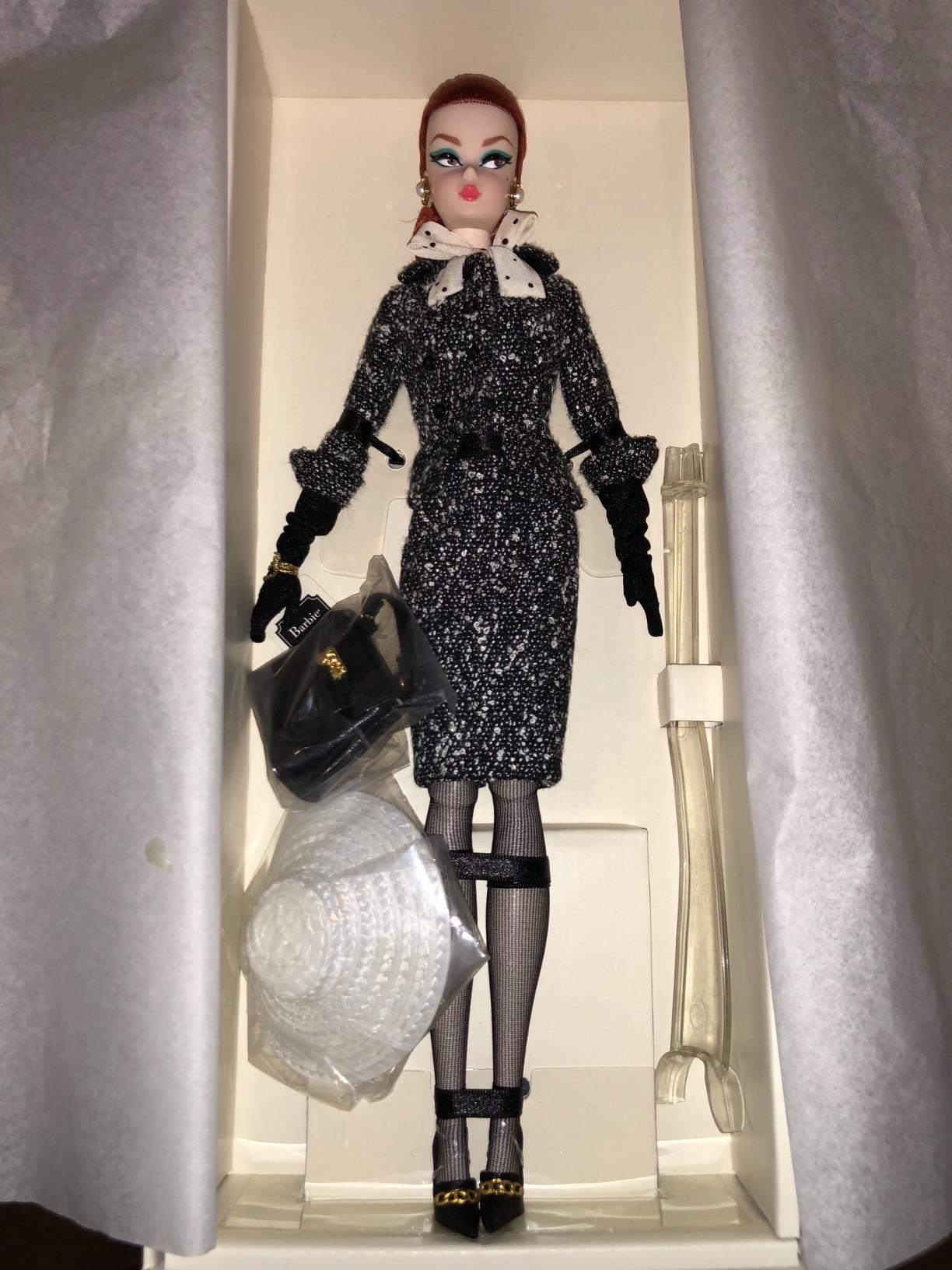 Amazon.com: Barbie Black & White Tweed Suit Doll : Toys & Games