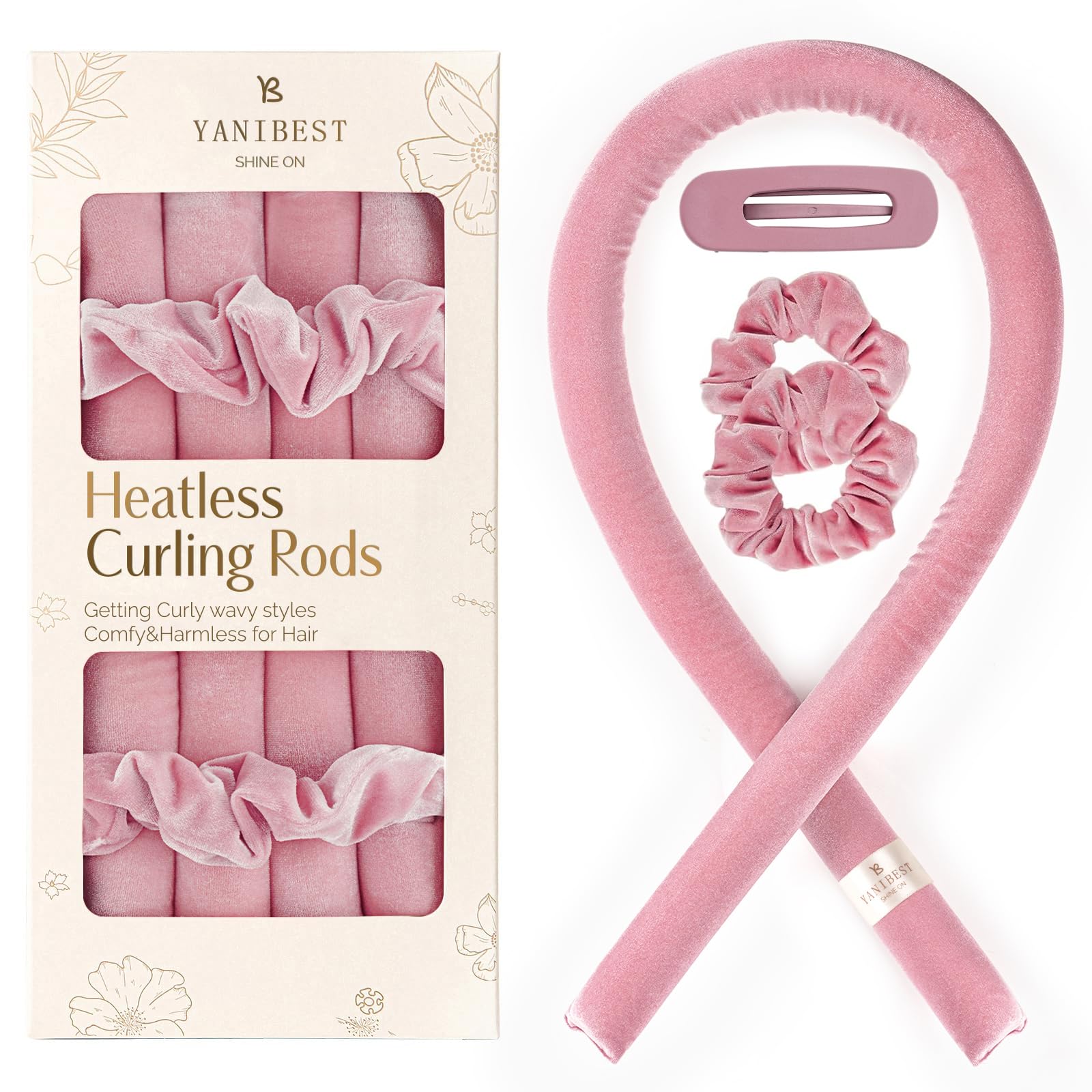 Amazon.com : Yanibest Heatless Hair Curler to Sleep in, Overnight curl ...