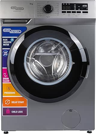 Super General 8 Kg Front-Load Washing Machine with Inverter Motor ...