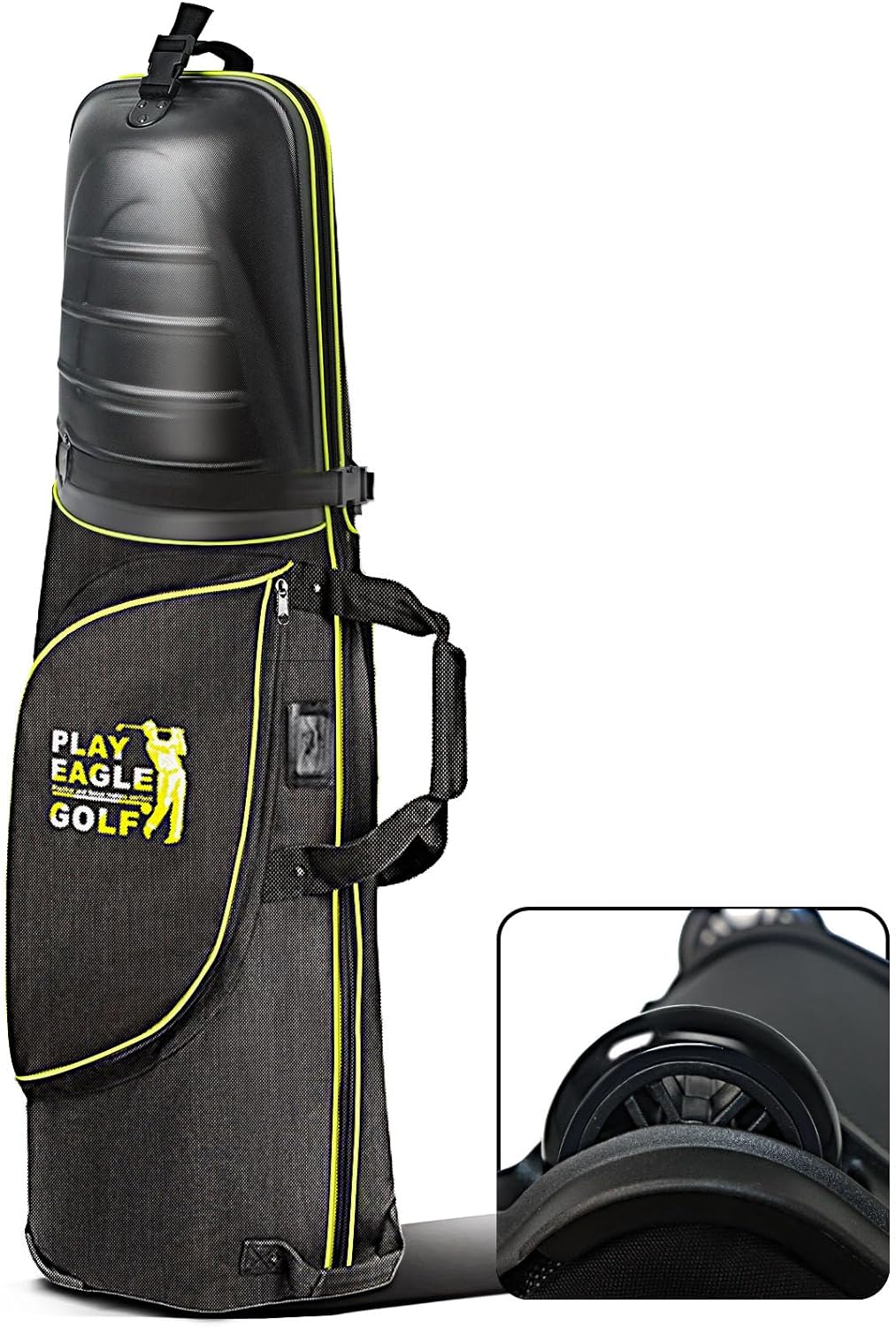 Golfupp Golf Travel Bag with ABS Hard Shell Top, Golf Travel Case Hard ...