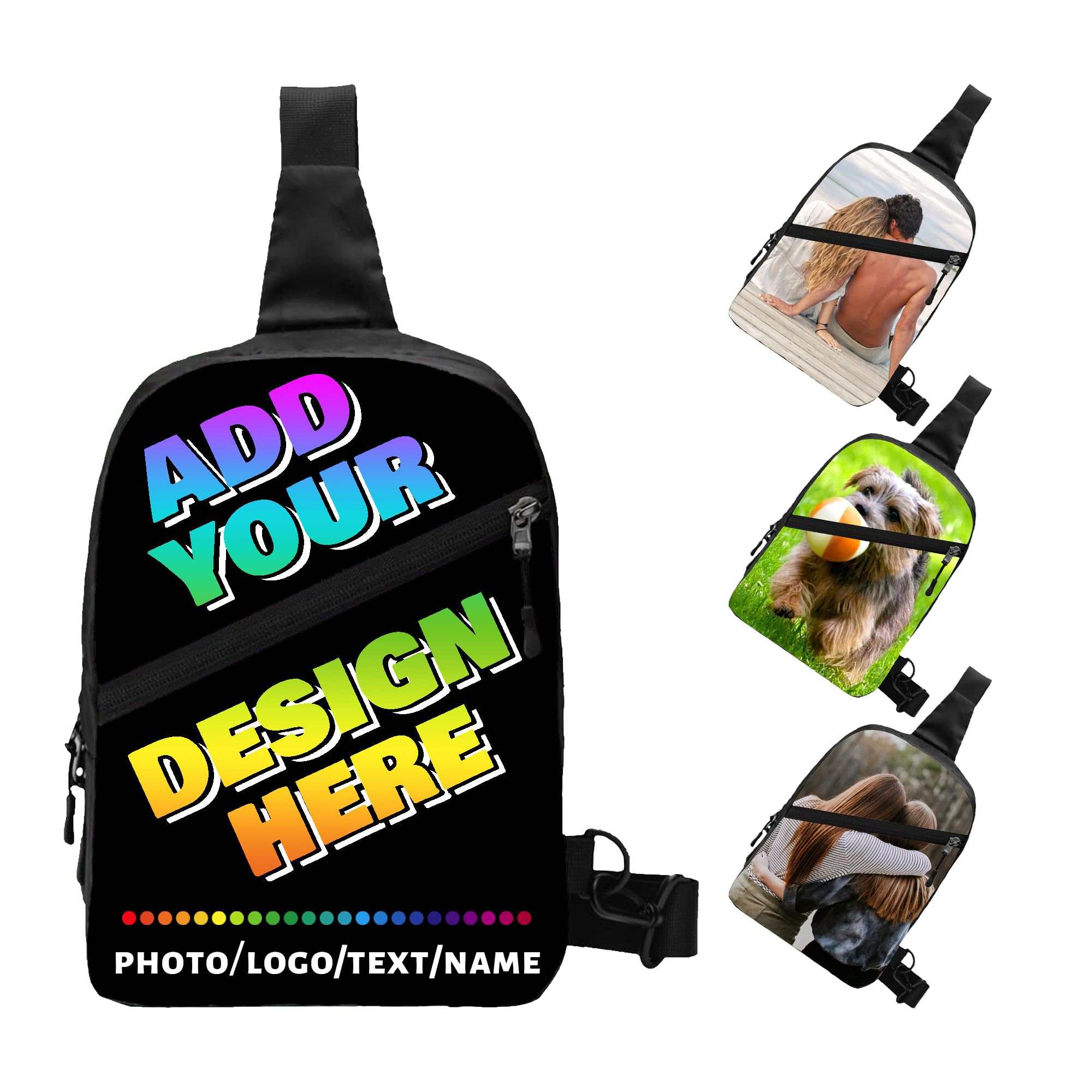 Amazon.com | Generic Custom Sling Bag, Personalized Crossbody Bags for ...