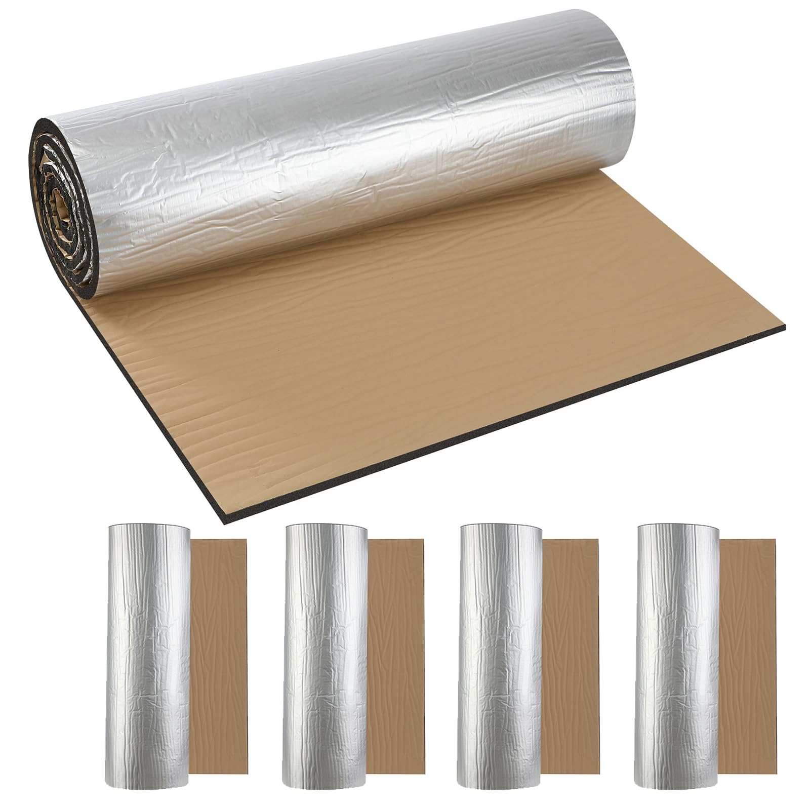 Pamatio 5 Roll Insulation Soundproofing Mat, 10mm Thick Radiator ...