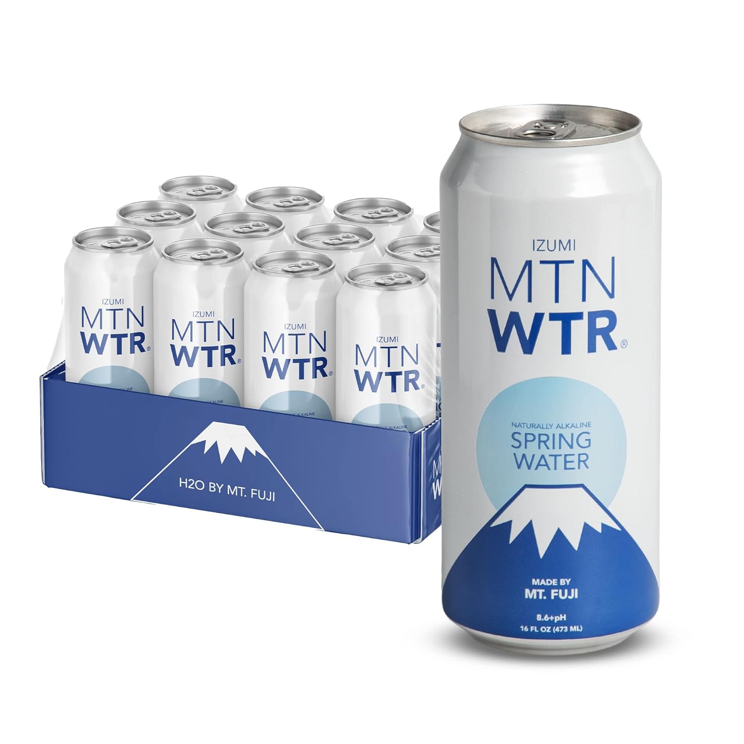 Amazon.com: MTN WTR Naturally Alkaline Spring Water | Made by Mt. Fuji ...