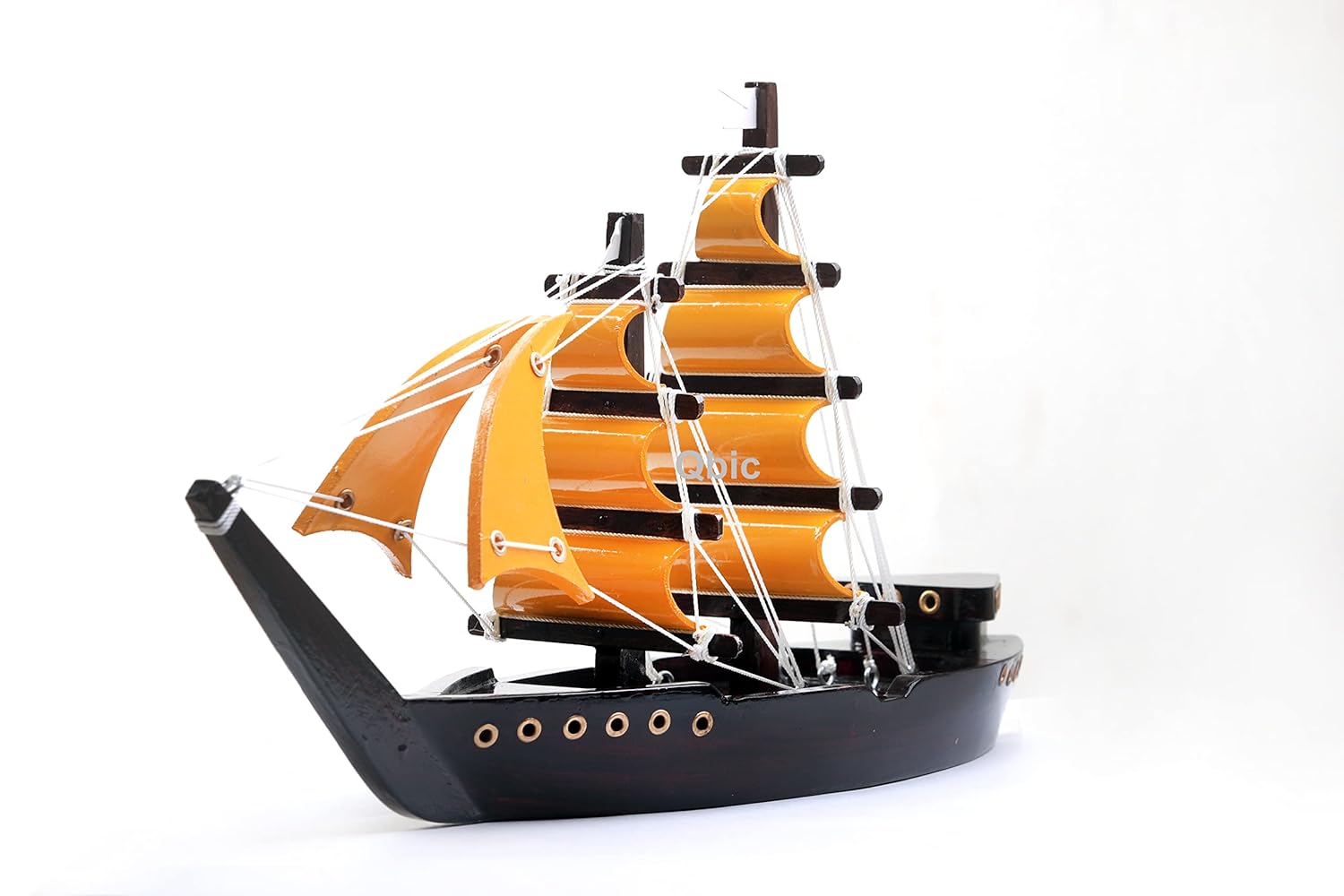 Qbic Kerala Antique Handicraft Decorative Wooden Ship Sailboat Uru ...