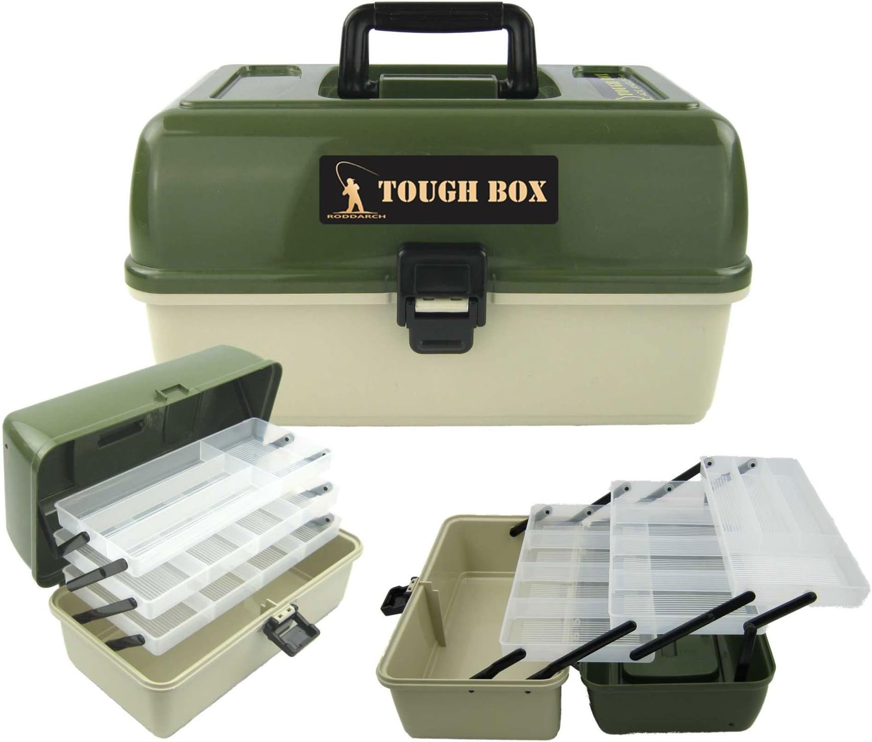 Fishing Tackle Seat Box Includes Padded Strap & Seat Pad Very Strong ...