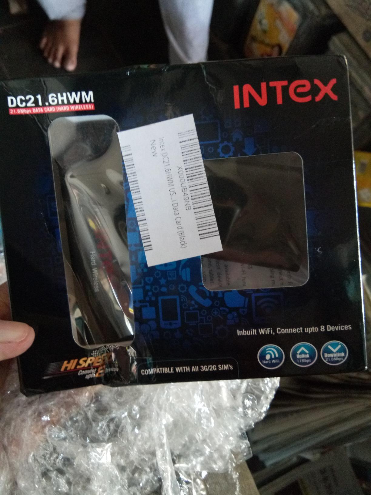 Intex DC21.6HWM USB Wi-Fi Data Card (Black) - Buy Intex DC21.6HWM USB ...