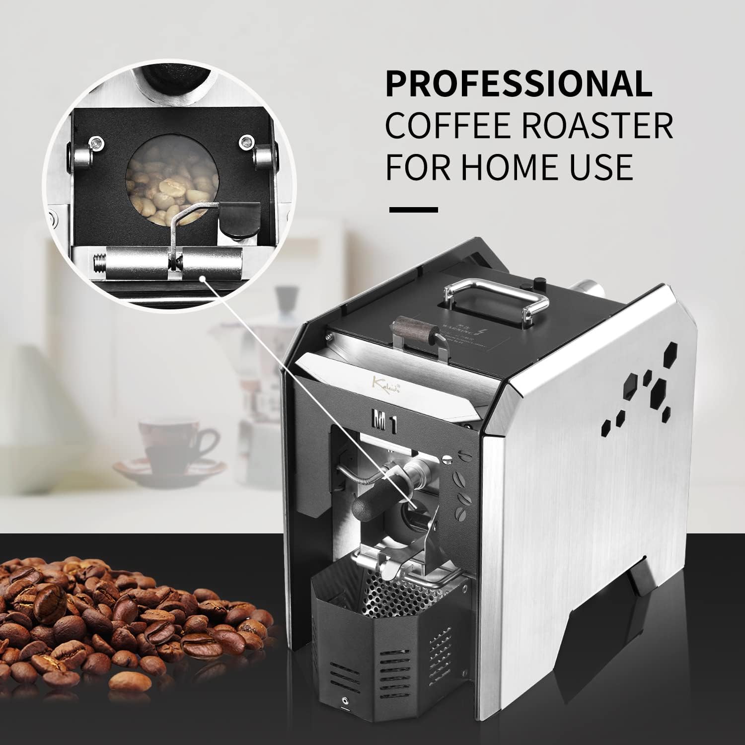 Buy Kaleido Sniper M1 Coffee Roaster (50-200g), Electric Heating Coffee ...