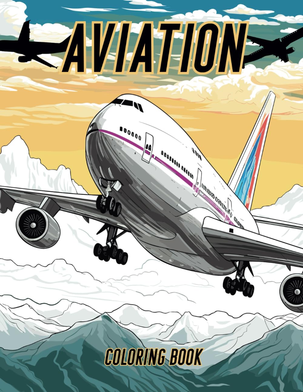 AVIATION: COLORING BOOK : MR, FLYINGMARCOPOLO: Amazon.co.uk: Books