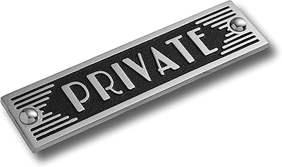 Amazon.com: The Metal Foundry Custom Text Metal Door Sign. Art Deco ...