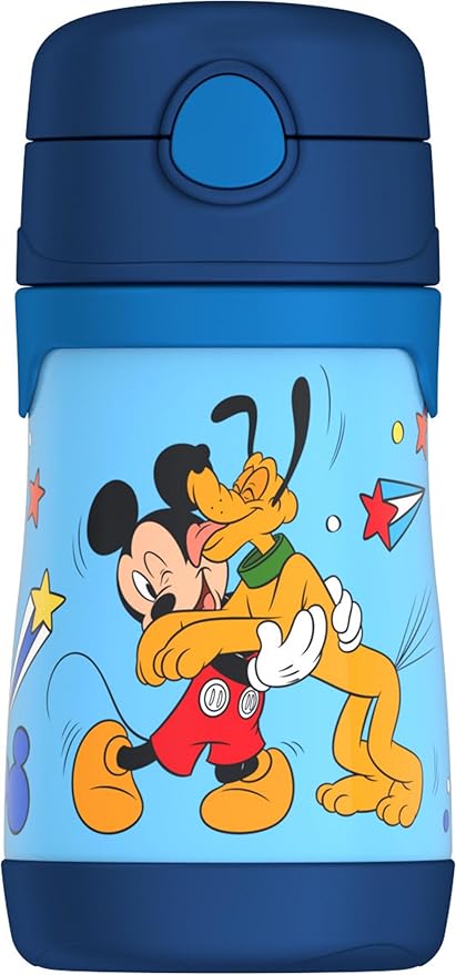Amazon.com: THERMOS Vacuum Insulated Stainless Steel 10oz Straw Bottle ...