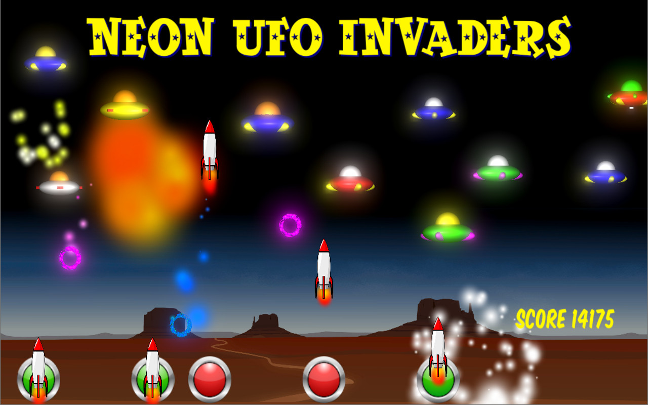 Neon UFO Invaders from Space Pro - Aplicativo na Amazon Appstore