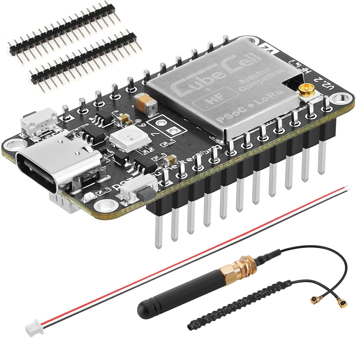Amazon.com: CubeCell LoRa Development Board Module - CubeCell AB01 Dev-Board V2 with Antenna ...