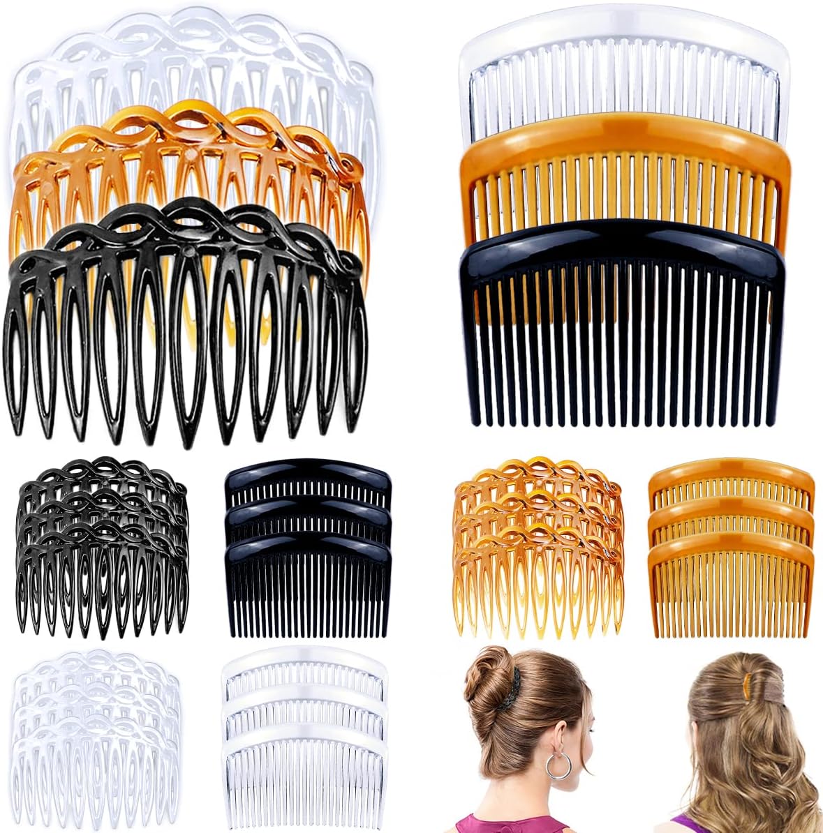 Amazon.com : Camila Paris CP2892/2 French Hair Side Comb Small Rounded ...