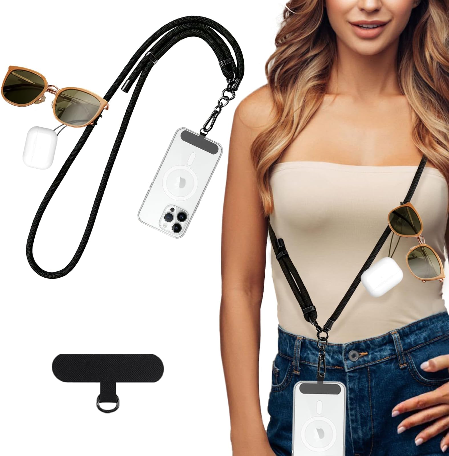 Amazon.com: KIDCRV Extra Long Phone Lanyard Strap Crossbody ...