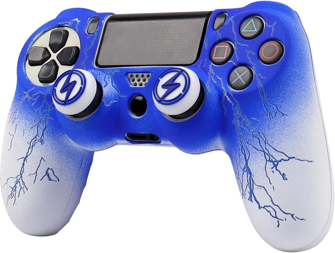 Amazon.com: ROTOMOON Lightning Silicone Controller Skins for PS4 with 2 ...