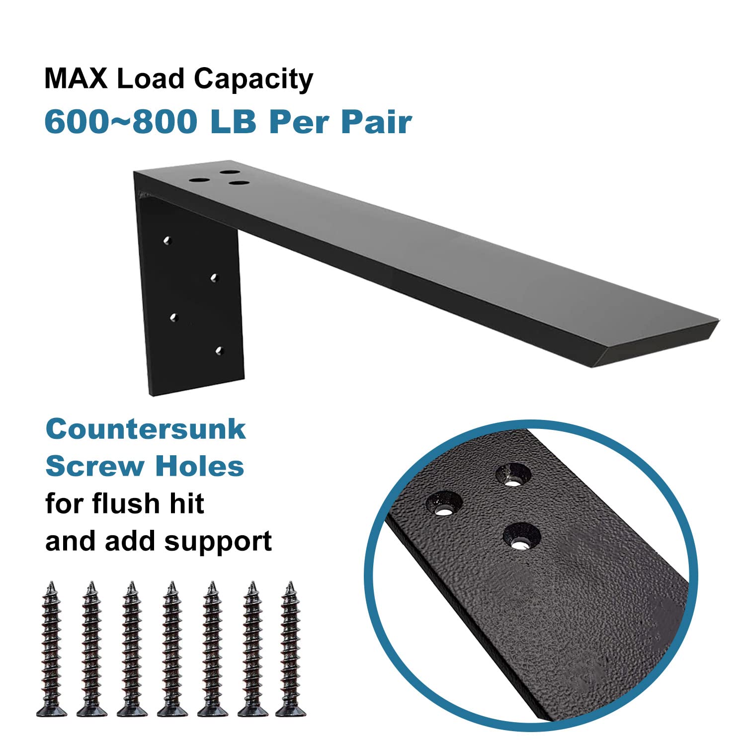 Countertop Support Bracket 2 Pack Heavy Duty Countertop Hidden Bracket ...