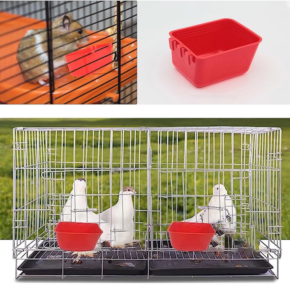 Hanging Food Bowls For Cages 100 Pcs Cage Cups – Hanging Feeder & Water ...