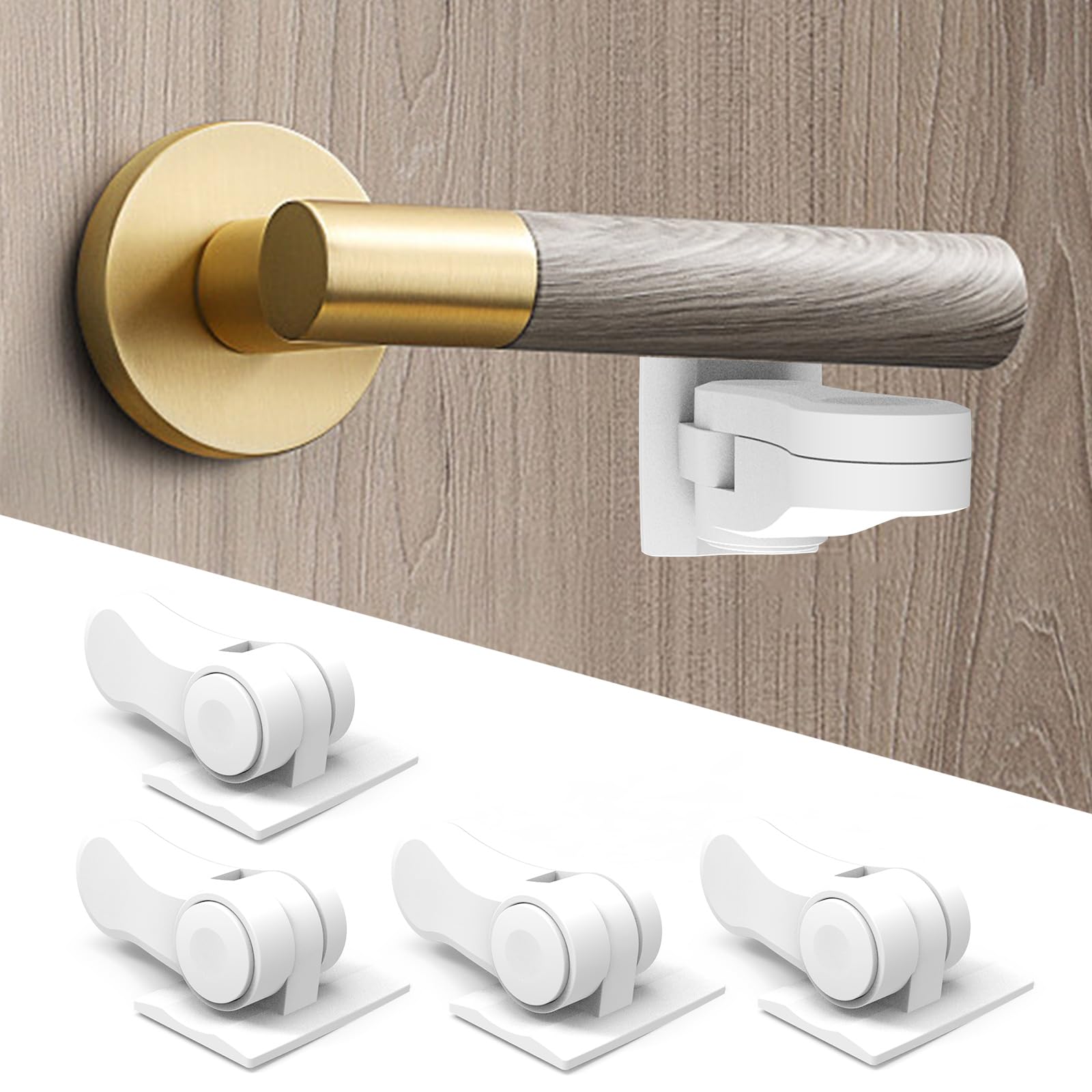 Amazon.com: Baby Proofing Door Handle Lock（4-pack），Child Safety Door ...