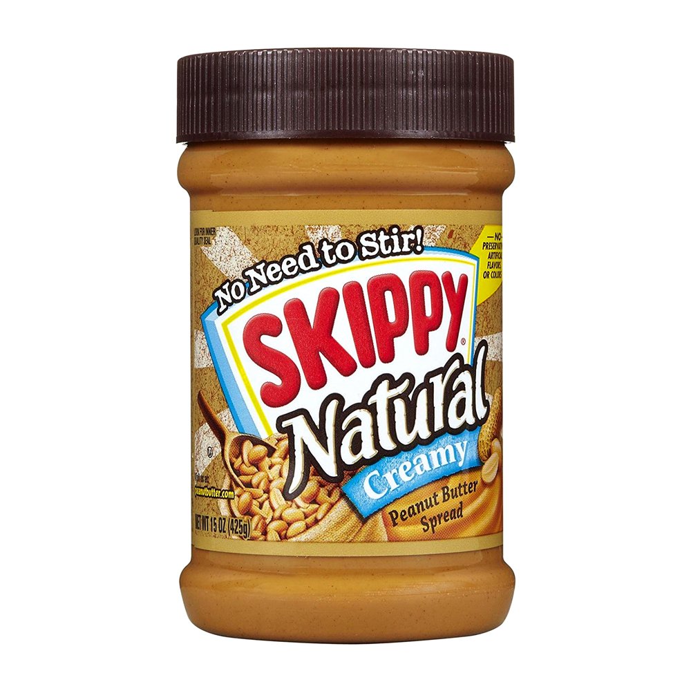 Amazon.com : Skippy Natural Peanut Butter, Creamy, 15 oz : Grocery ...