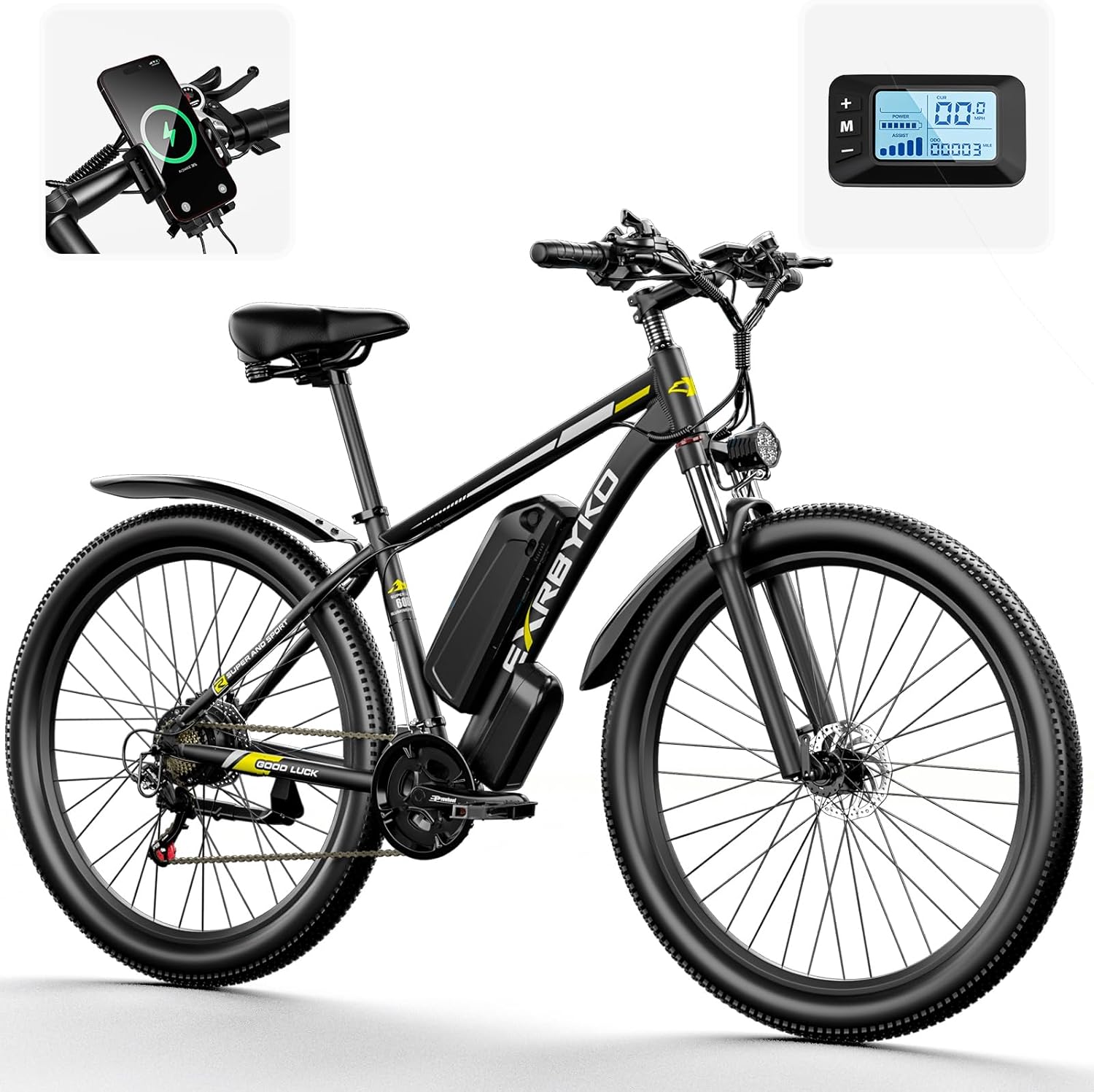 Amazon.com : EXRBYKO 29” Electric Bike for Adults 48V 17.5AH 840WH ...