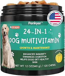 Amazon.com : Dog Multivitamin Chewable Vitamins for Dogs with Glucosamine Chondroitin ...