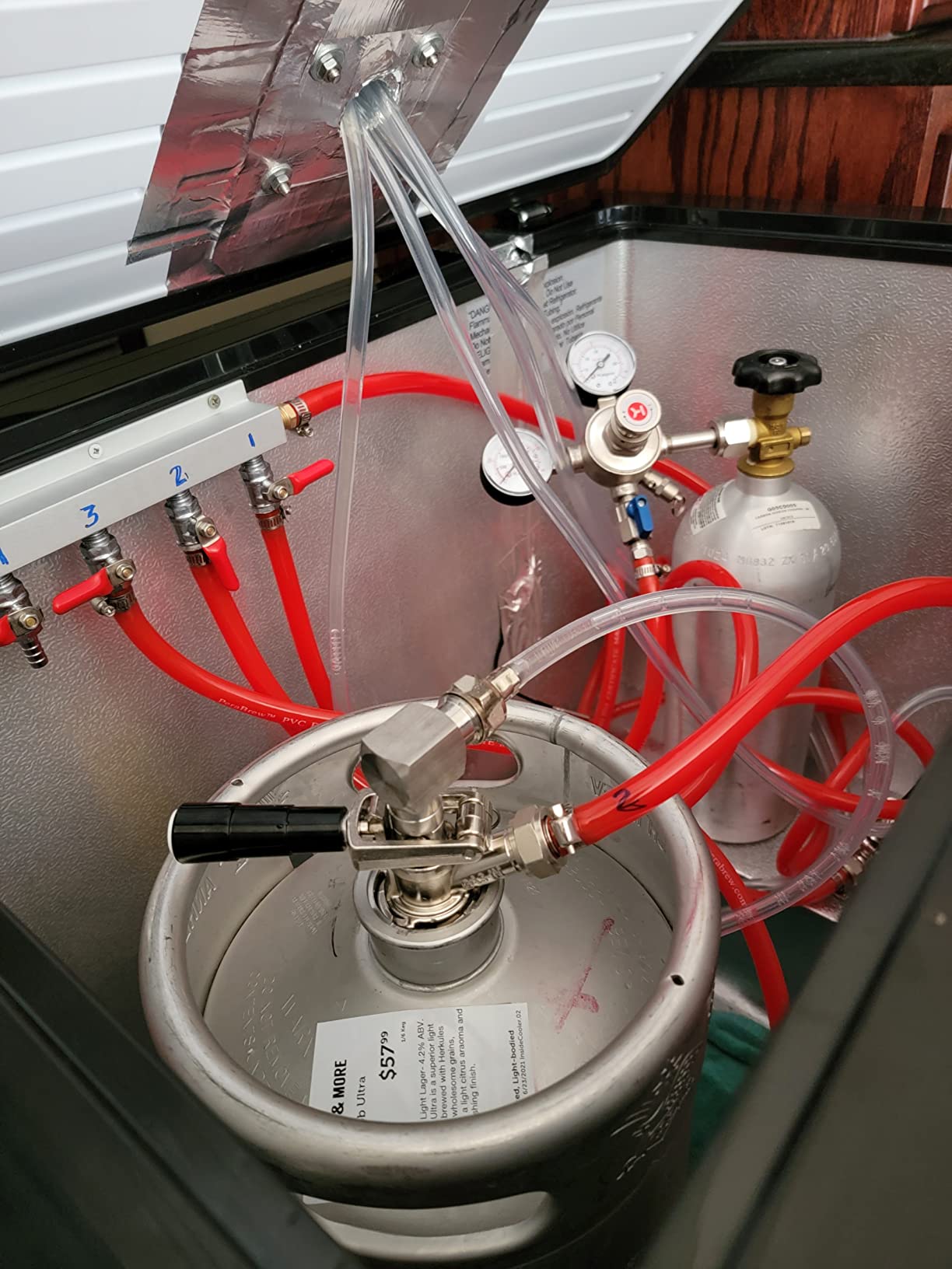Amazon.com: 4 Way Gas Distribution Co2 Distributor Manifold With 5/16 ...