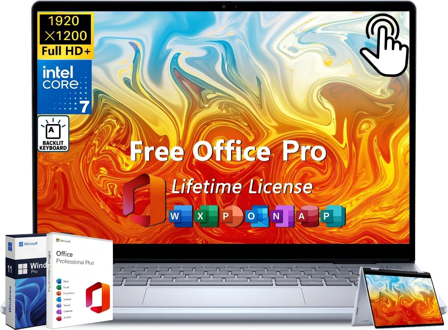 Amazon.com: Dell Inspiron 7440 Business Laptop, 14" FHD+ 2-in-1 ...