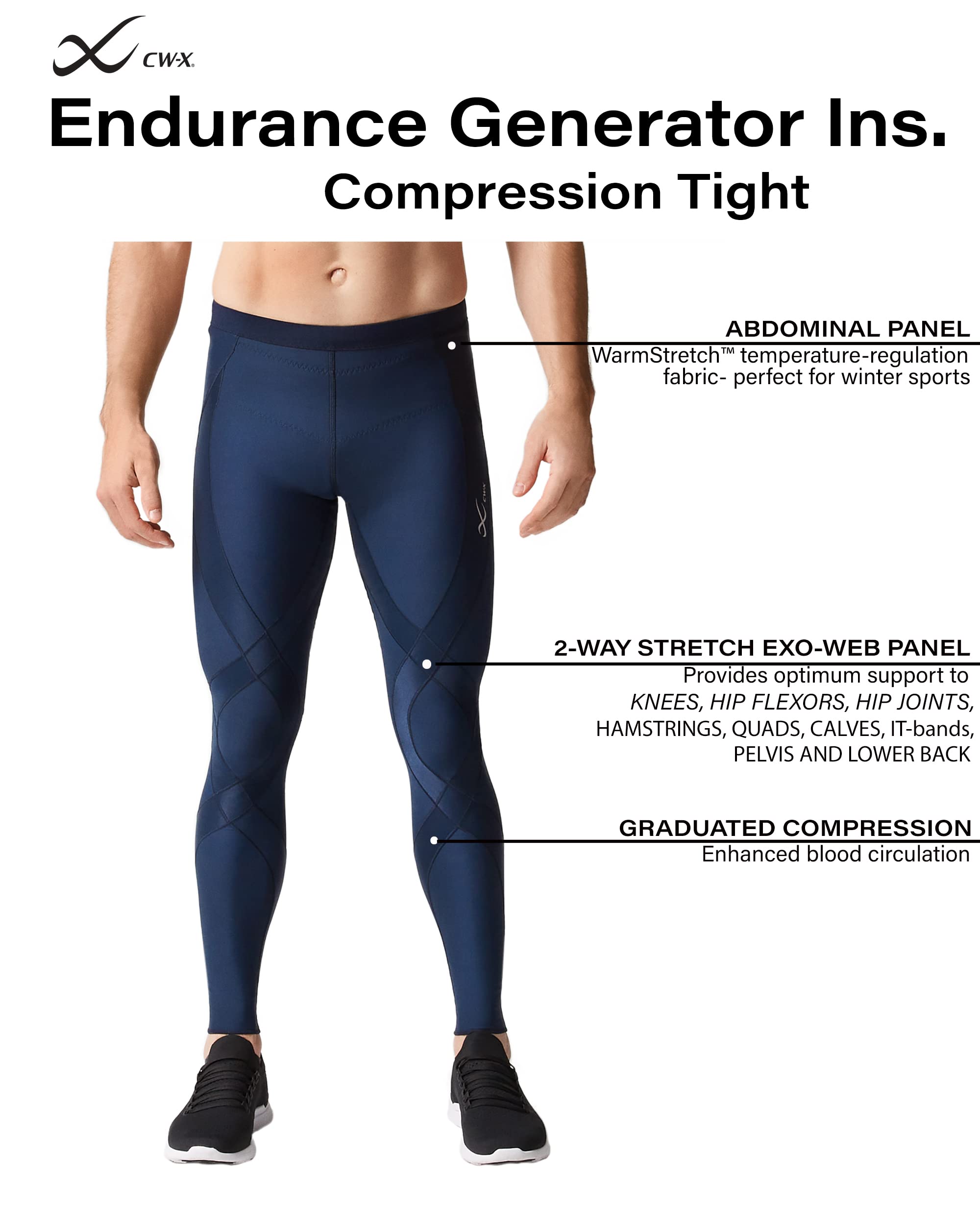 Snapklik.com : CW-X Mens Endurance Generator Insulator Thermal ...