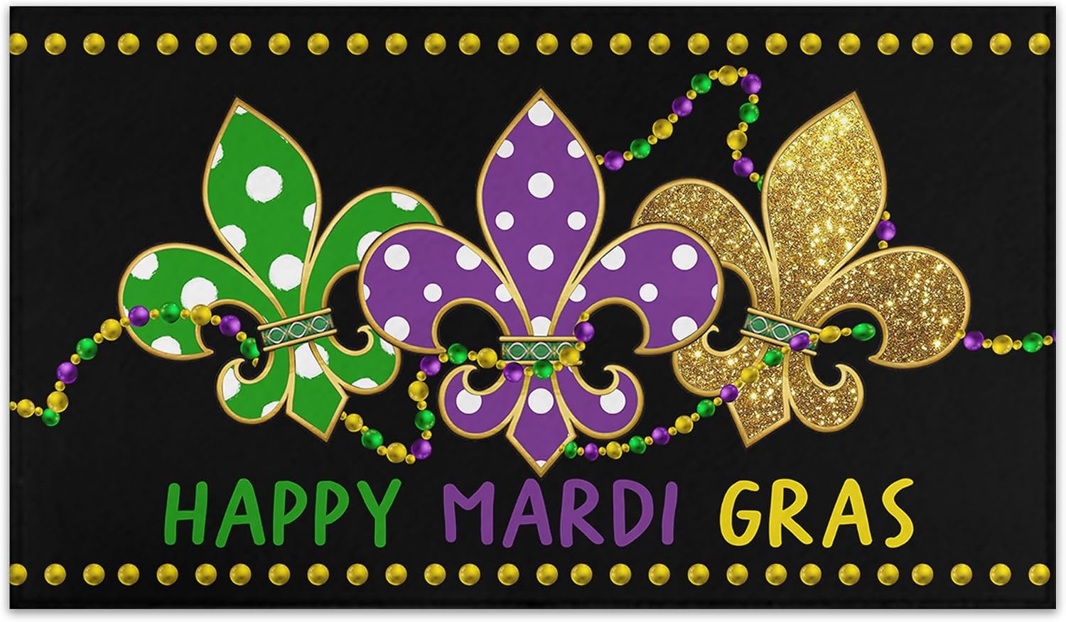 Amazon.com: Blob Bigomi Irises Mardi Gras Doormat, Crawfish Front Door ...