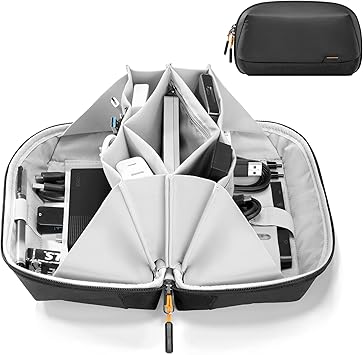 Inateck Electronic Case, Splash-Proof Accessory Bag, Gadget Organiser ...