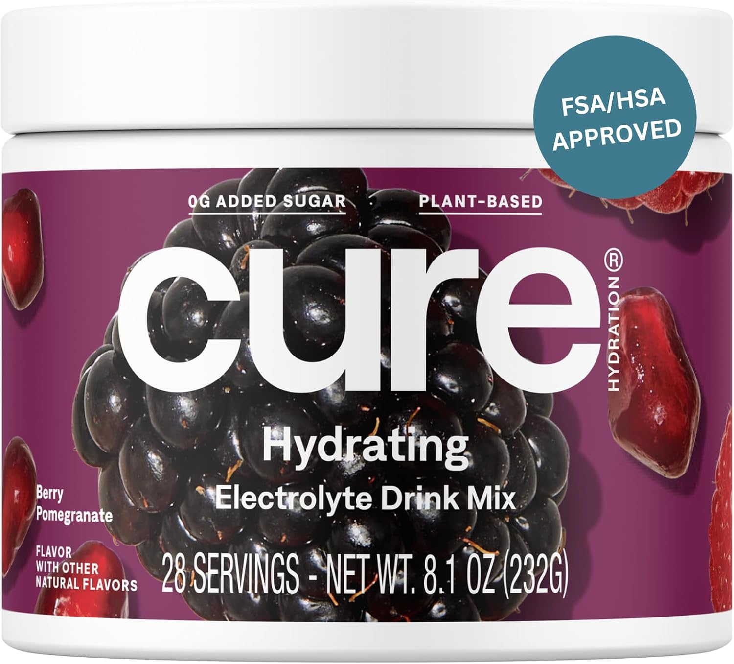 Amazon.com: Cure Hydration | Plant-Based Electrolyte Drink Mix | No ...