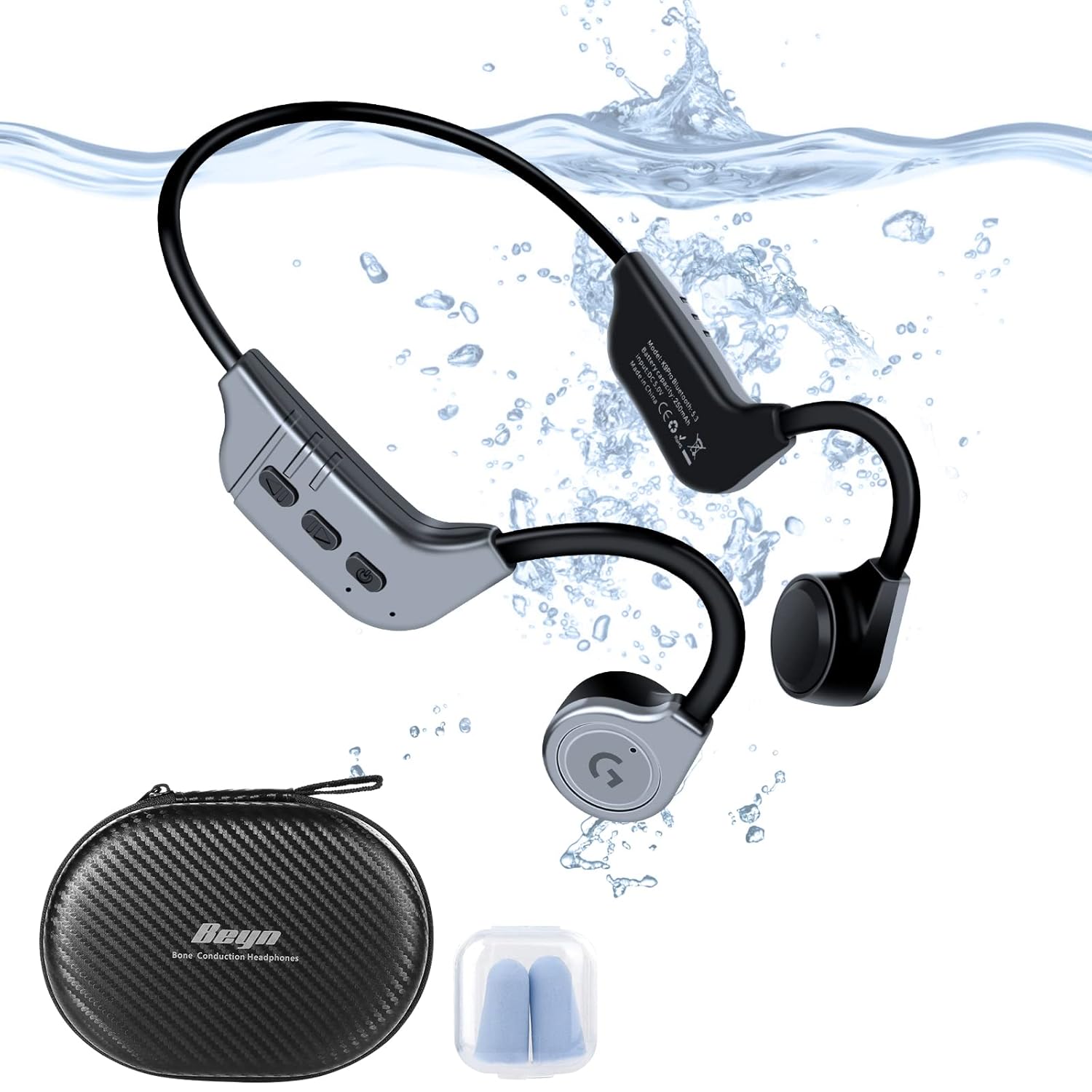 Bone Conduction Headphones - Ultralight IPX8-Waterproof Swimming ...