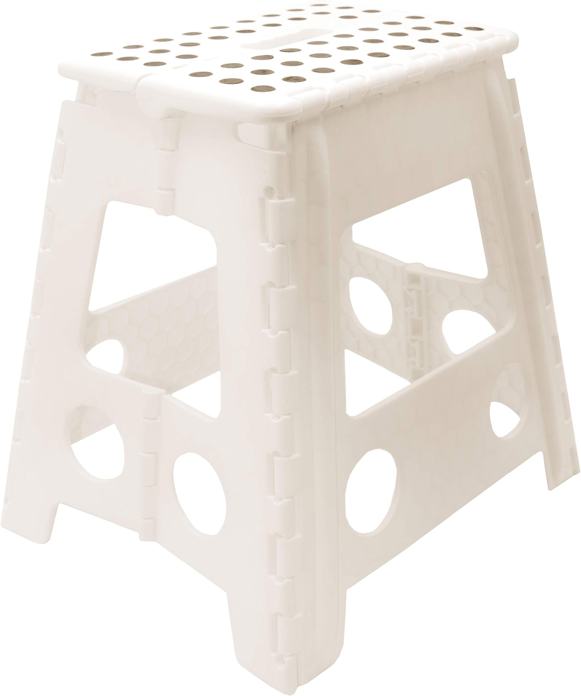 PUHLMANN Miss Daisy Klappbarer XL Hocker, Pink, Plastik, Rosa, Weiß ...