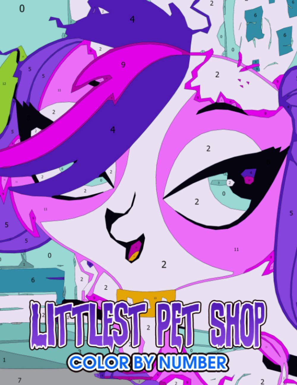 Littlest Pet Shop Color By Number Littlest Pet Shop Book | Desertcart INDIA