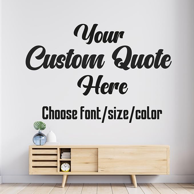 Amazon.com: Custom Vinyl Decal Letters - Create Your Own Wall Decal ...