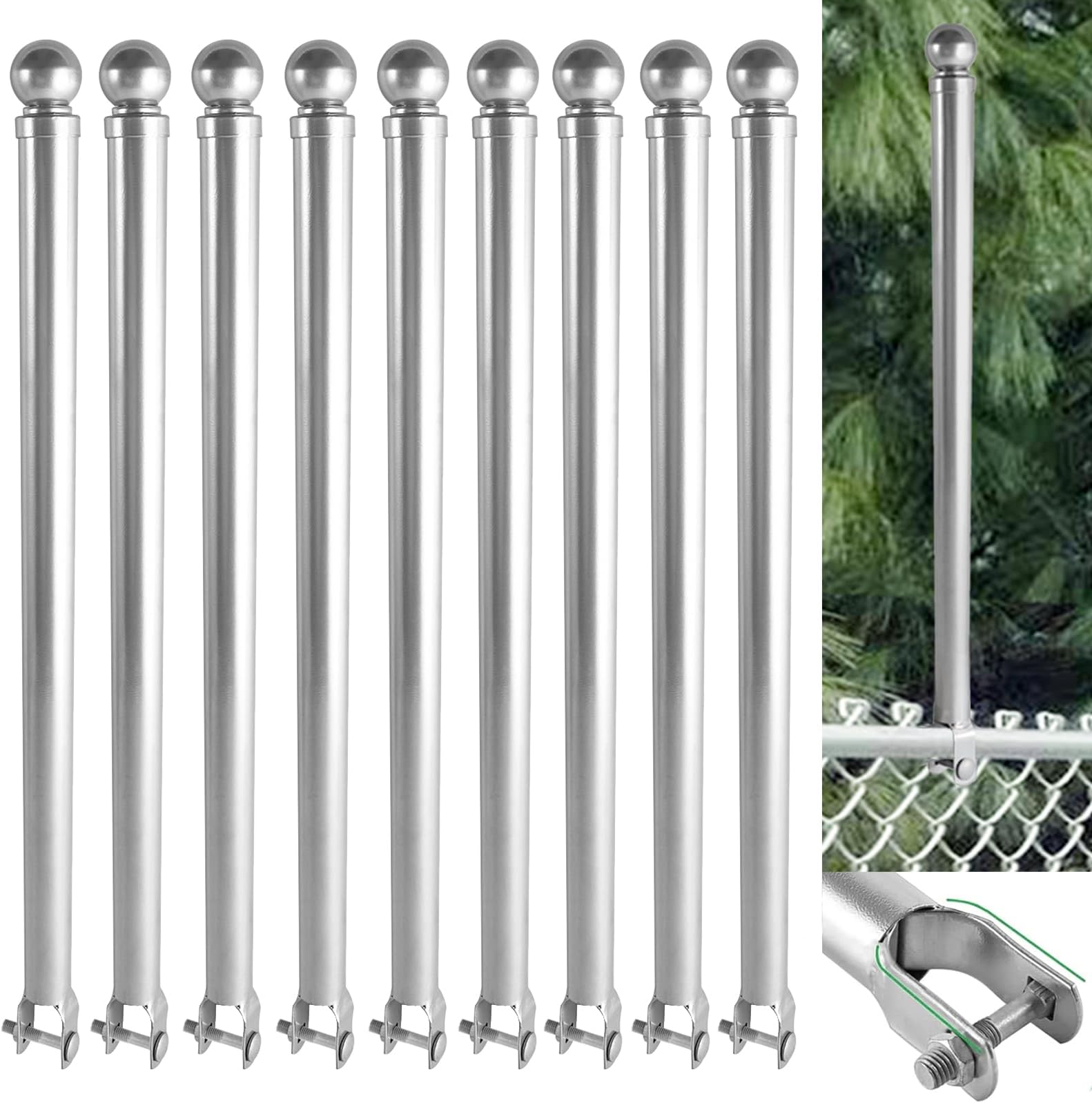 Vertical Extend-A-Post Extensions for PVC and/or Wood Fence - Flat or ...