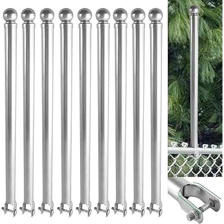 Amazon.com : Extend-A-Post - Extensions for Chain Link Fence - Set of 9 ...