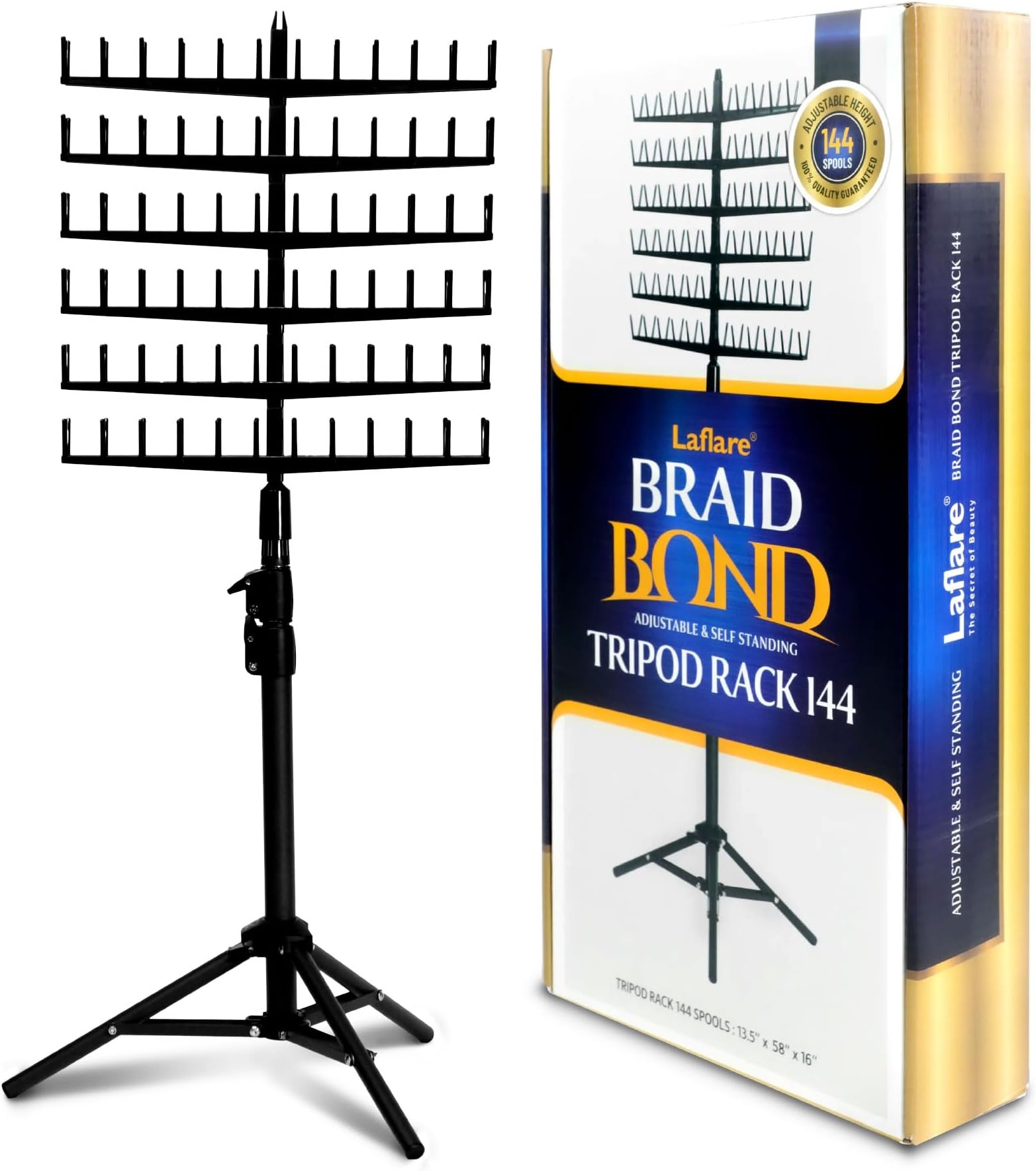 Amazon.com: Sunnacate Braiding Hair Rack, Metal Hair Extension Holder ...