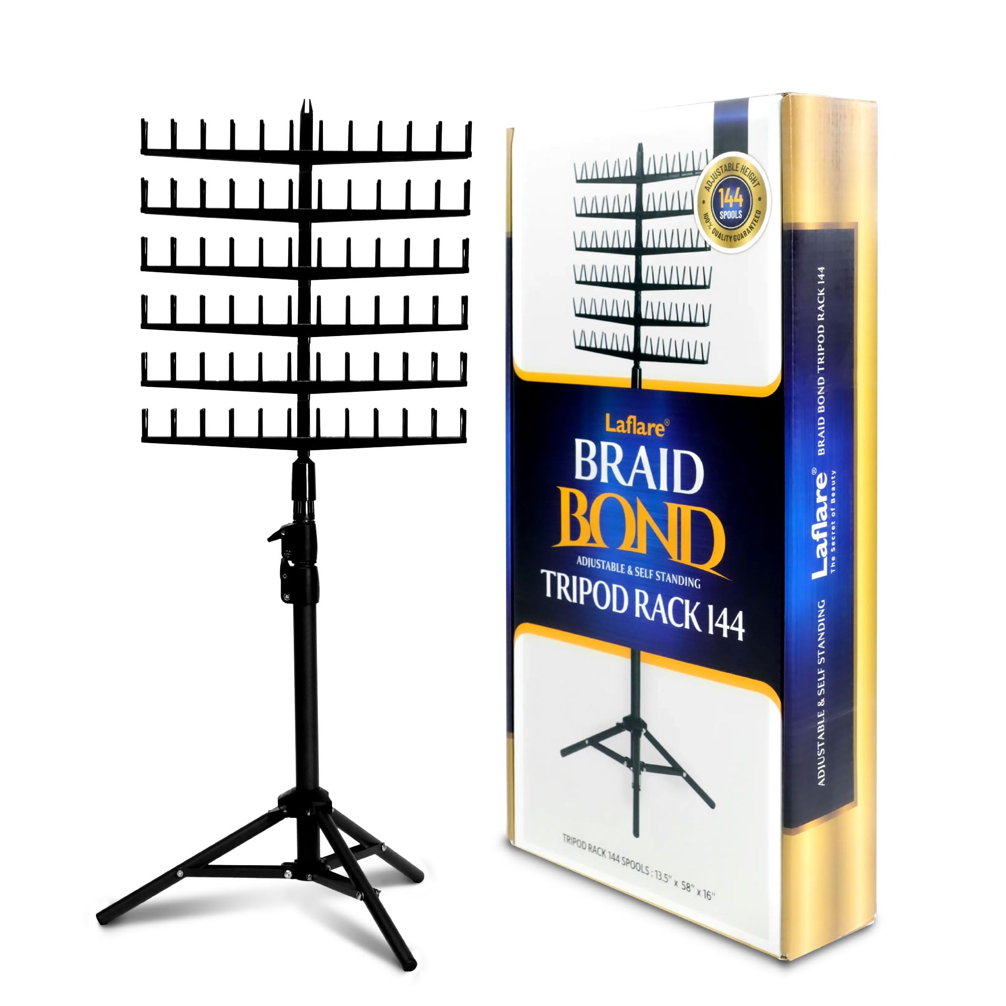 Amazon.com: Laflare Standing Braid Hair Organizer – 144 Pegs Hair ...