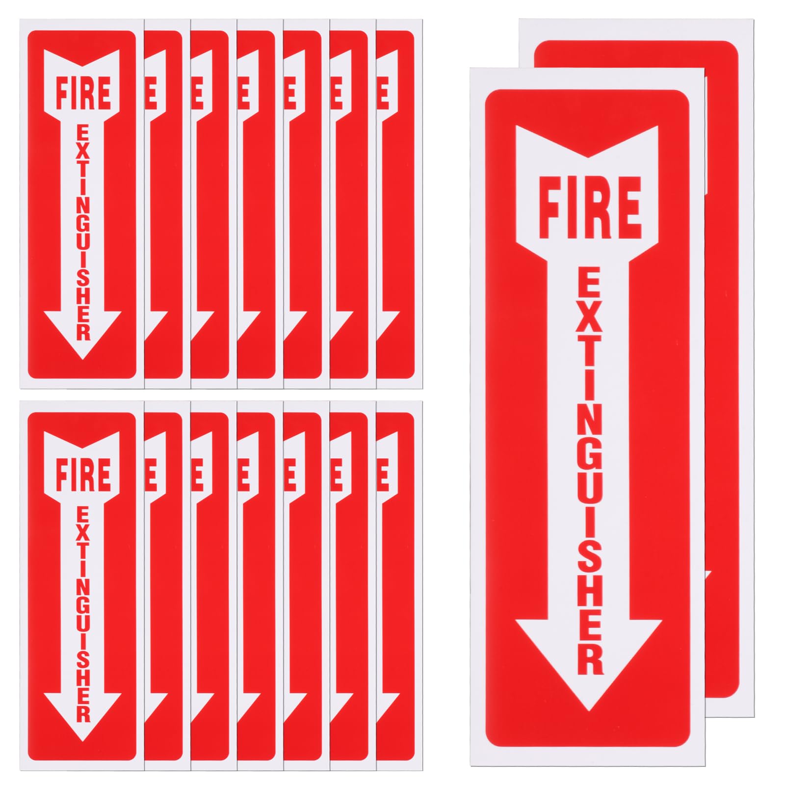 Snapklik.com : Fire Extinguisher Signs,16 Pcs 4x12 Self Adhesive Fire ...