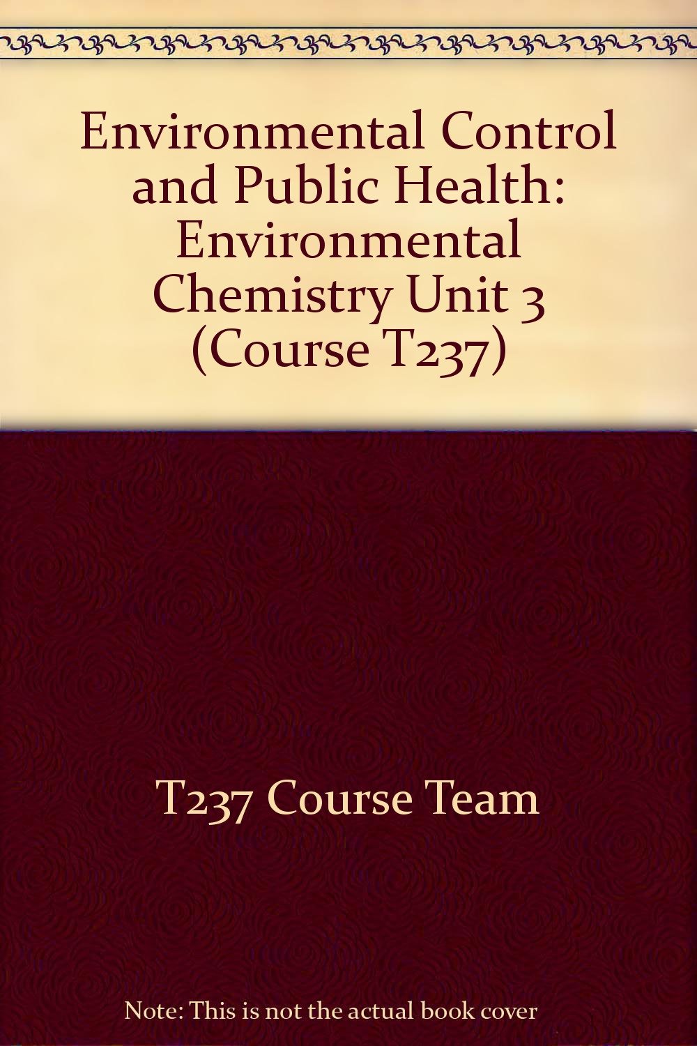 Environmental Control and Public Health: Environmental Chemistry ...