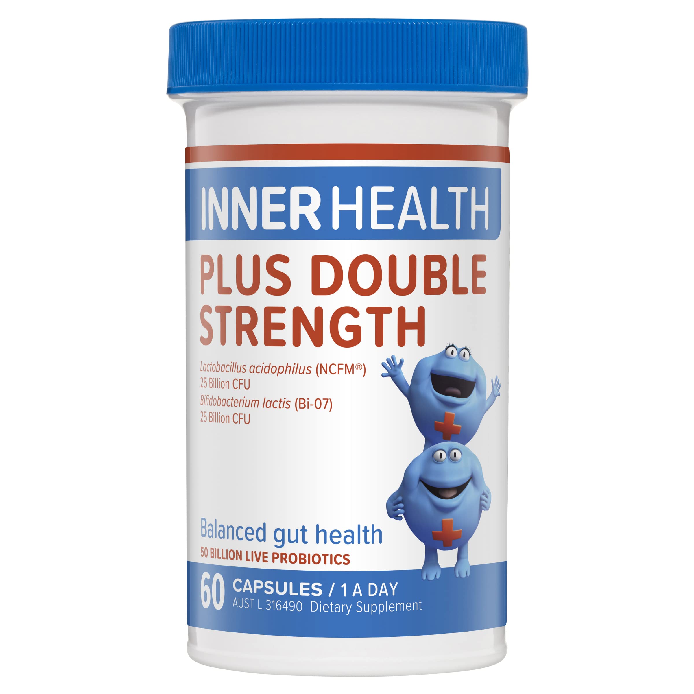 Inner Health Plus Double Strength Capsules, Blue, 60 Count : Amazon.com ...