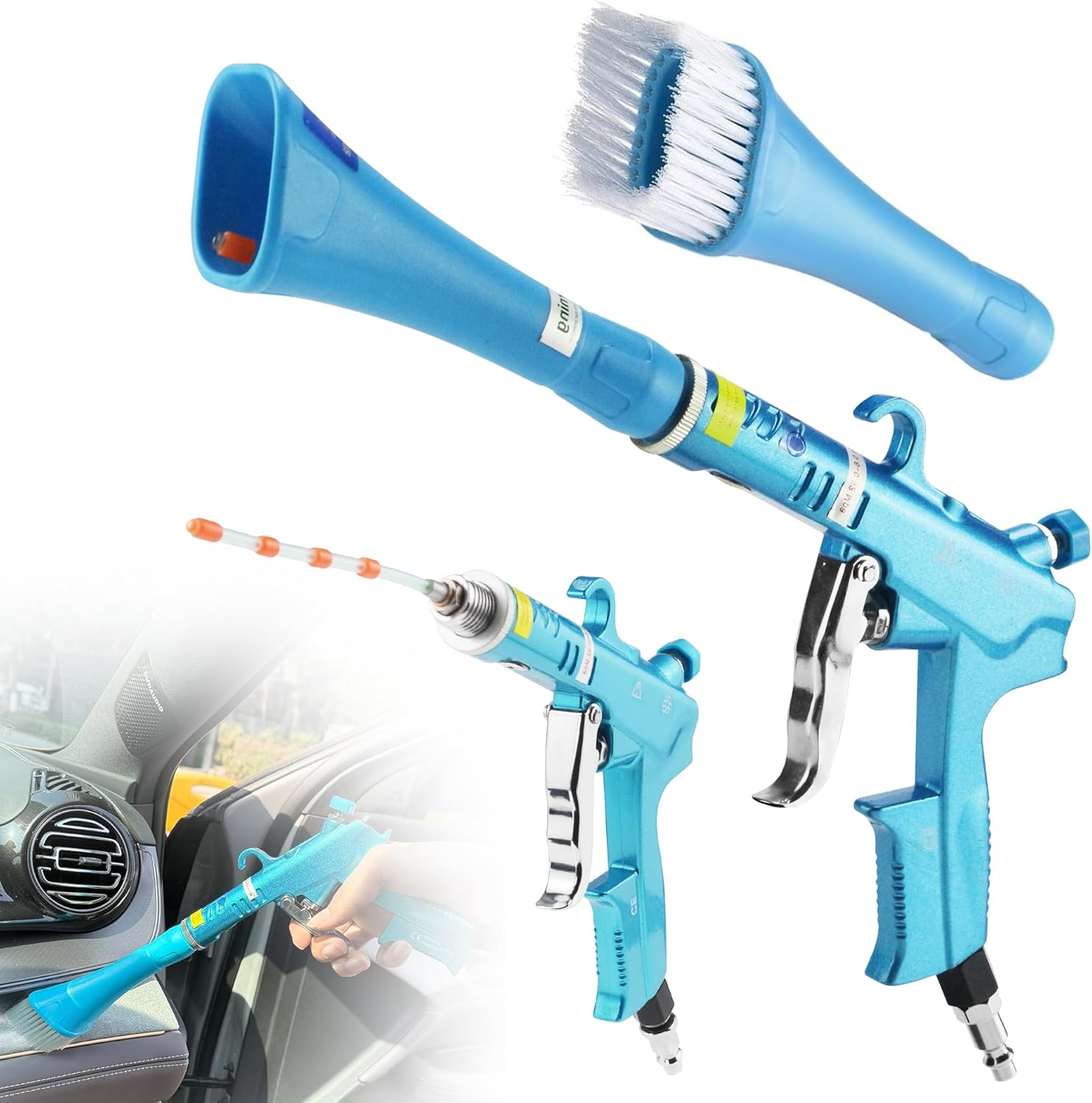 Amazon.com: GOCCIDA Tornado Dry Car Cleaning Gun Detailing Interior ...