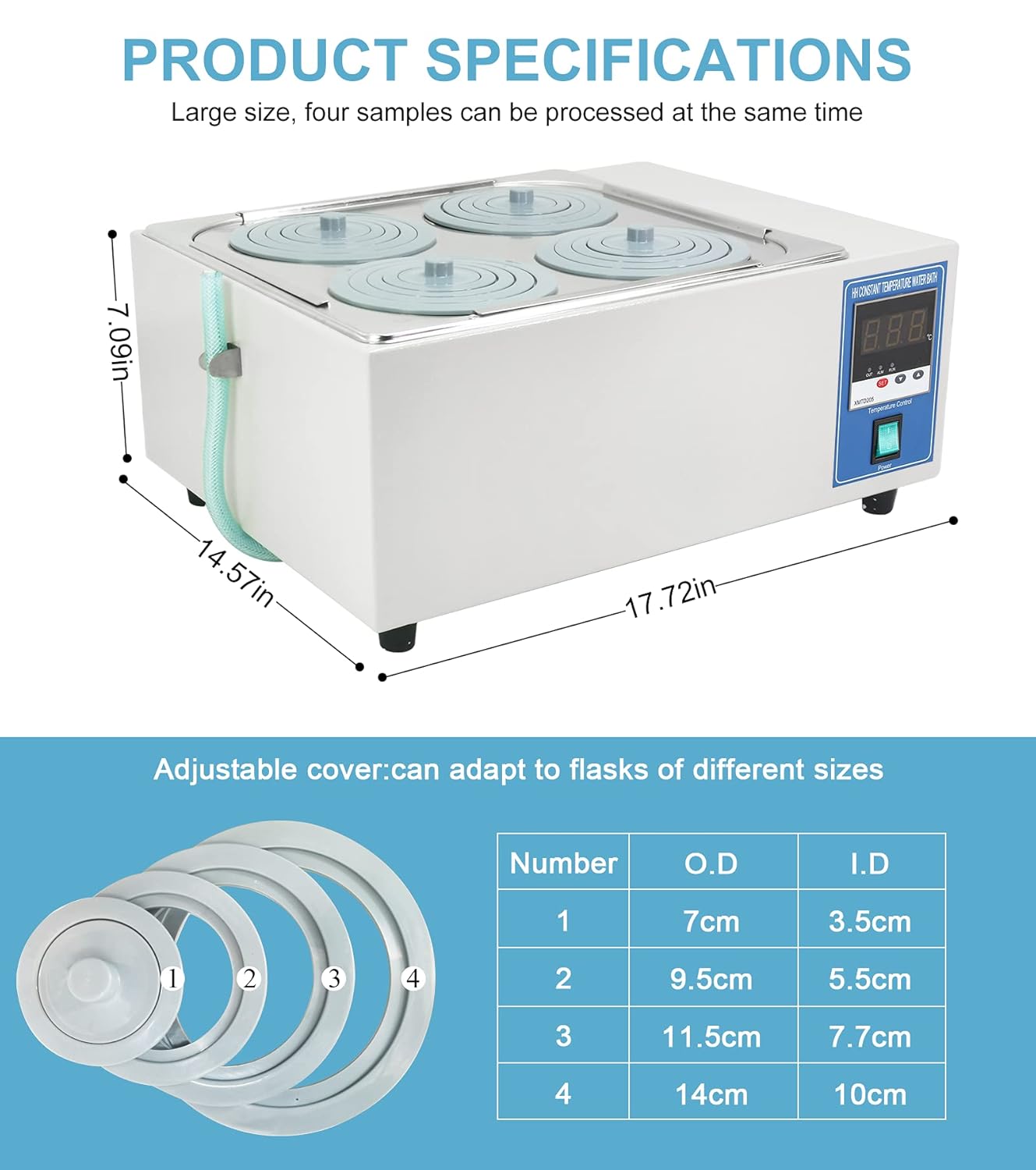 Buy Digital Water Bath Lab 12L Thermostatic Water Bath Lab Use 4 ...