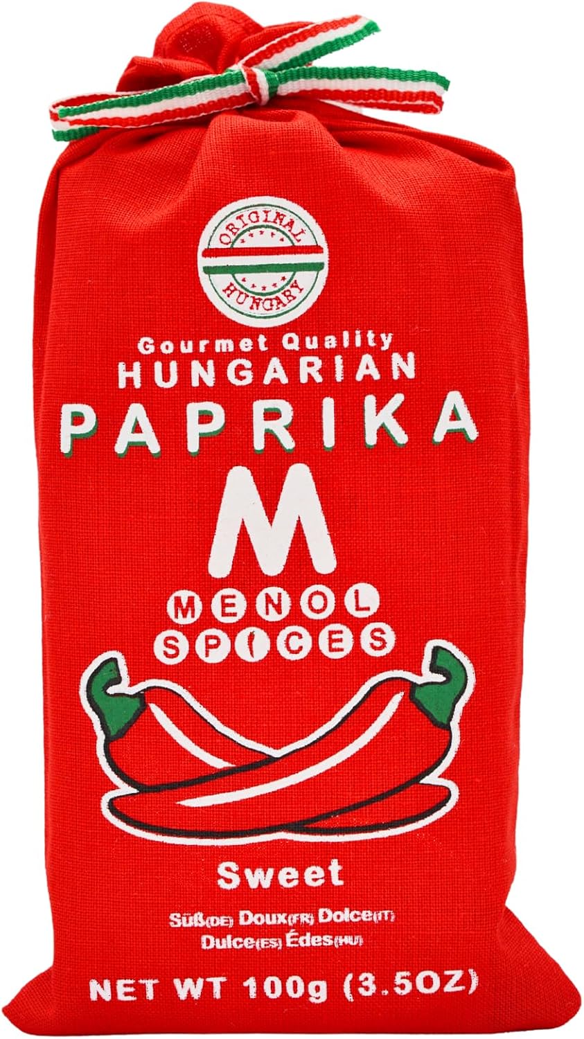 Menol Spices Authentic Hungarian Sweet Paprika Powder (Sweet, 3.5oz ...