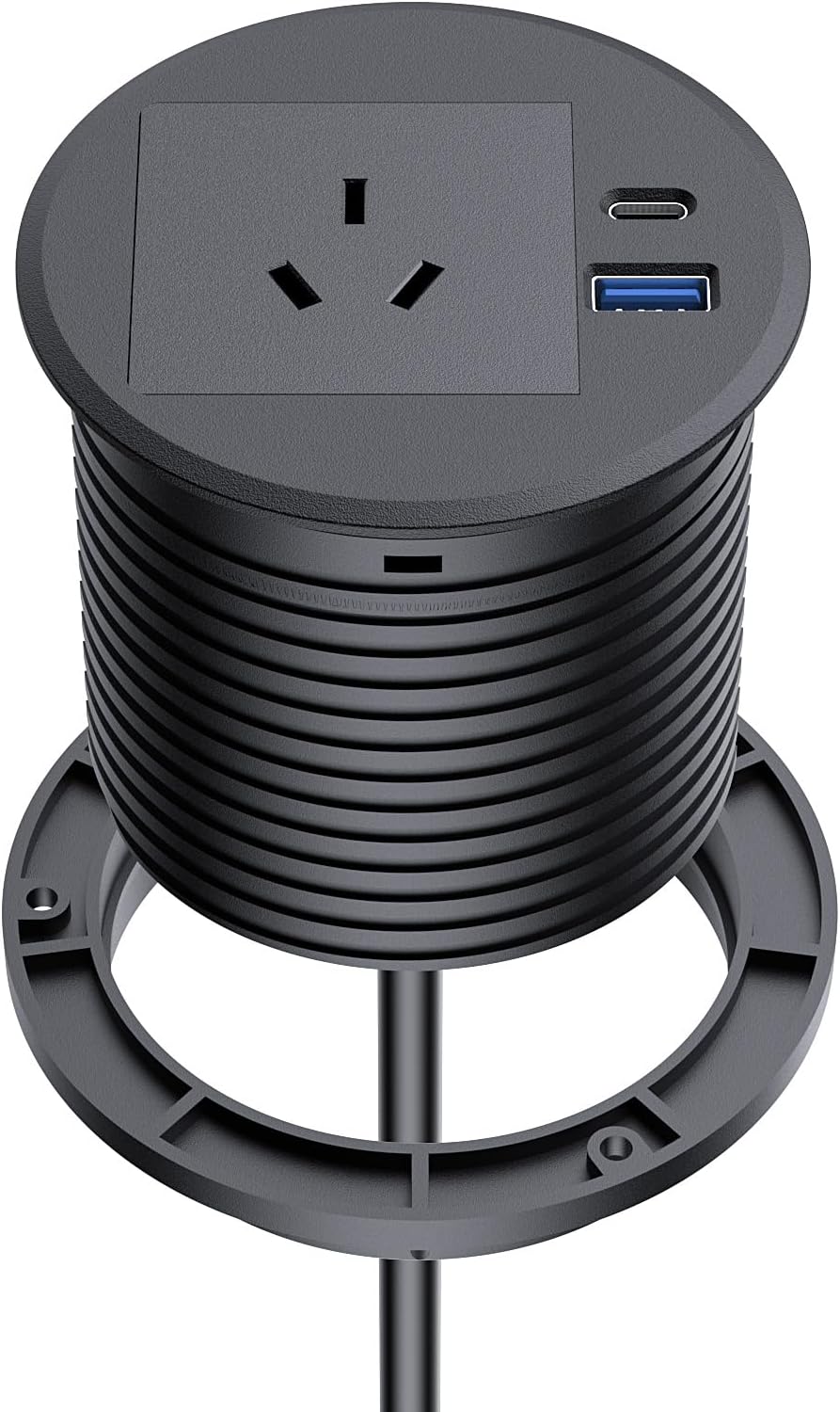 Desk Power Grommet, Haylink Recessed Power Board 80mm Hole Grommet with ...