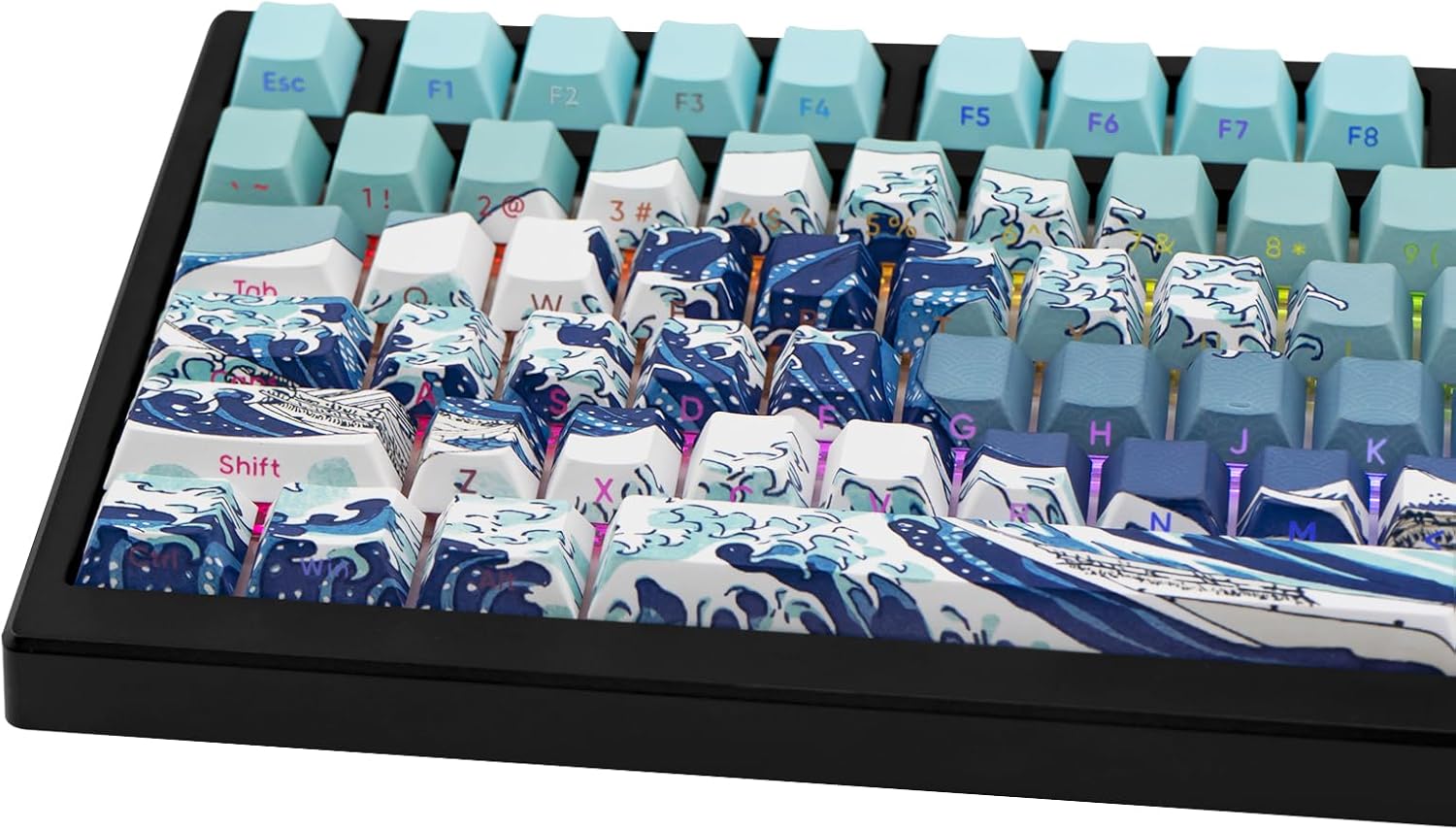 Amazon.com: JOLINTAL 125 Keycaps Backlit PBT Keycaps, Shine Through ...