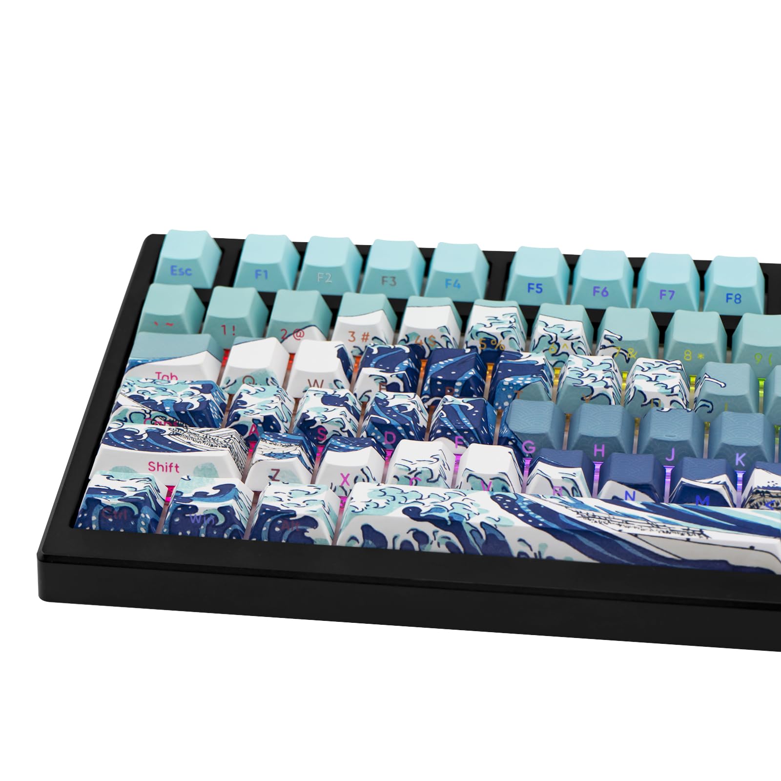 Amazon.com: JOLINTAL 125 Keycaps Backlit PBT Keycaps, Shine Through ...