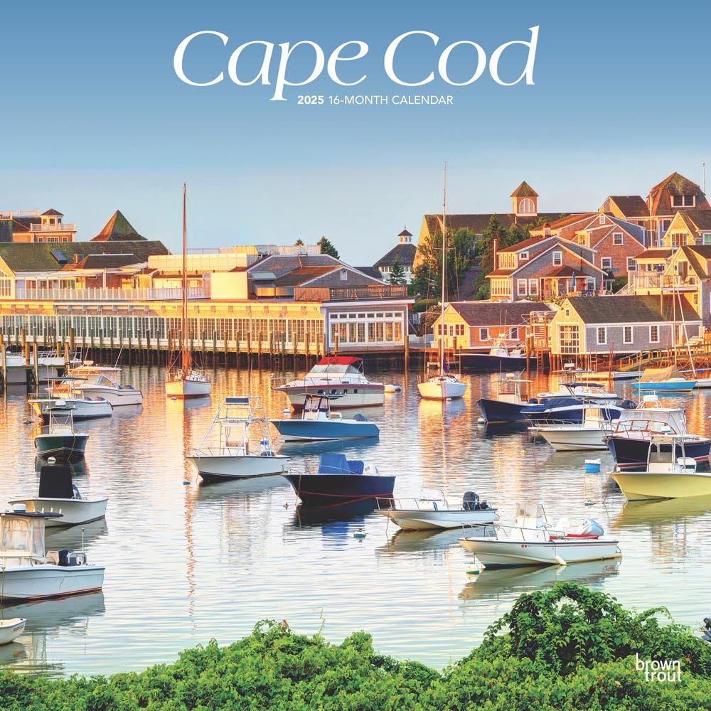 Cape Cod | 2025 12 x 24 Inch Monthly Square Wall Calendar | Plastic ...