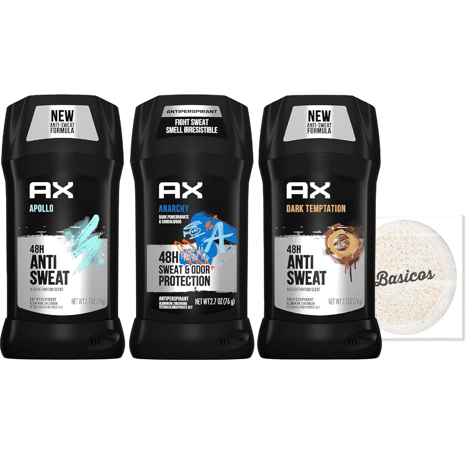 Amazon.com : Antiperspirant Deodorant Stick for Men, Variety Set of 3 ...